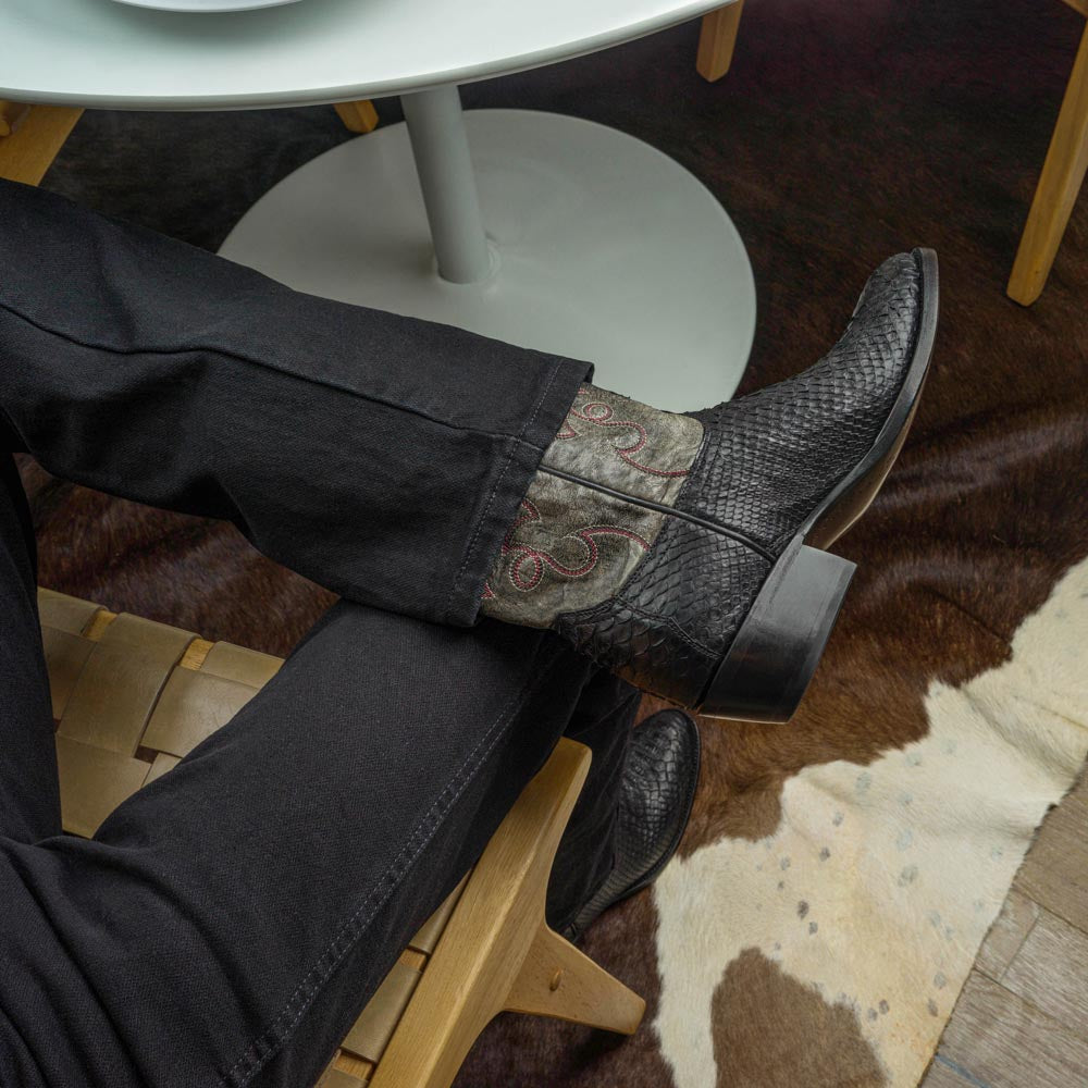 Men's Cowboy Boots | The Zeke Python Exotic Boots – Rujo Boots