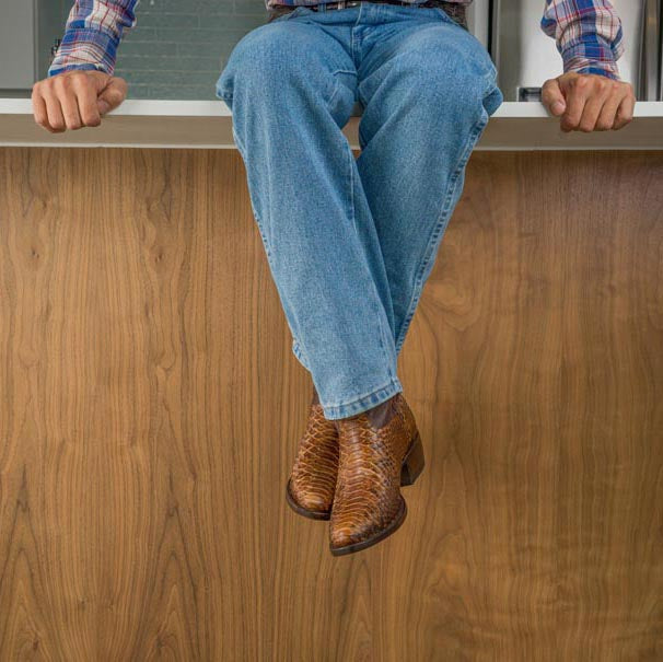 Men's Cowboy Boots | The Zeke Python Exotic Boots | Rujo Boots
