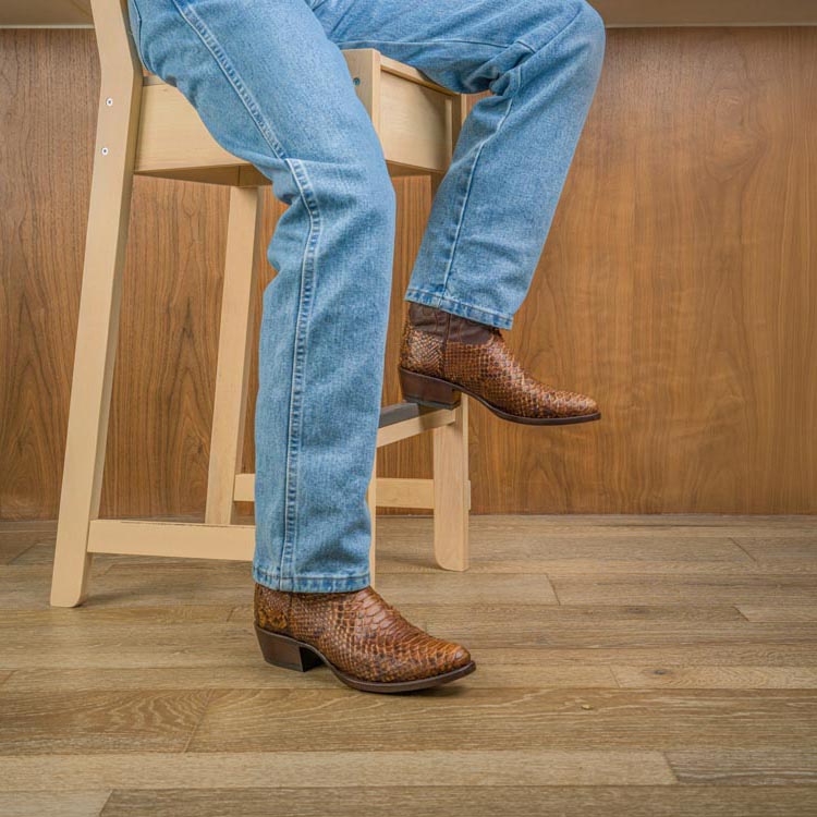Men's Cowboy Boots | The Zeke Python Exotic Boots | Rujo Boots