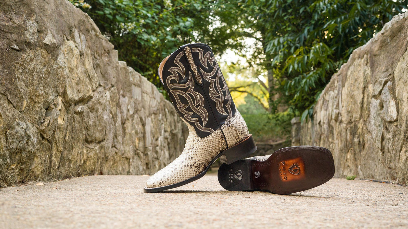 Men's Python Square Toe Boots | The Preston | RUJO Boots – Rujo Boots