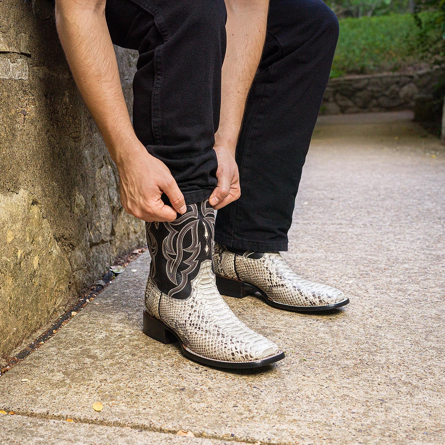 Men's Python Square Toe Boots | The Preston | RUJO Boots – Rujo Boots