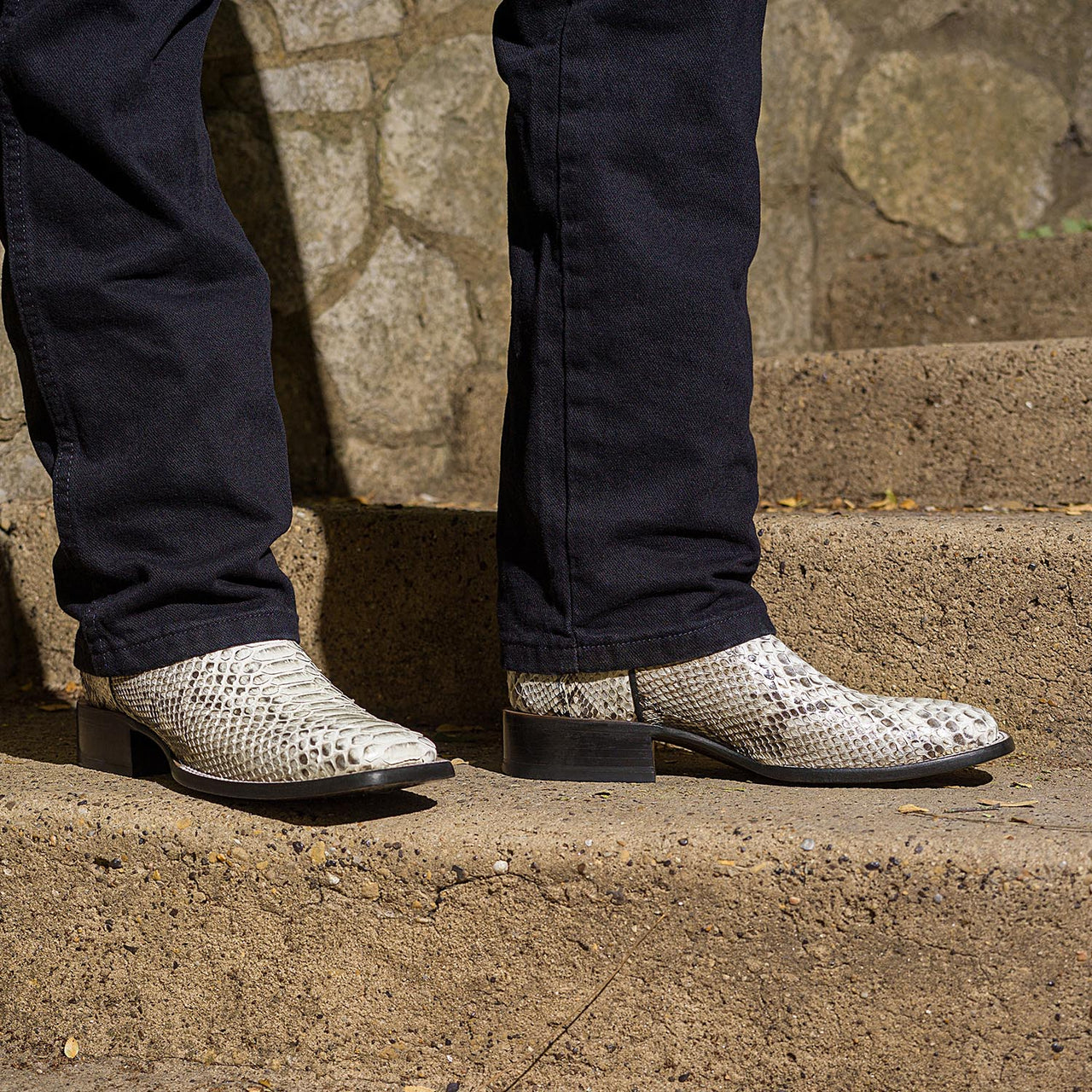 Men's Python Square Toe Boots | The Preston | RUJO Boots – Rujo Boots