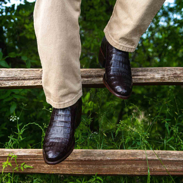 Blake: Men's Caiman Tail Western Cowboy Boots | RUJO Boots – Rujo Boots