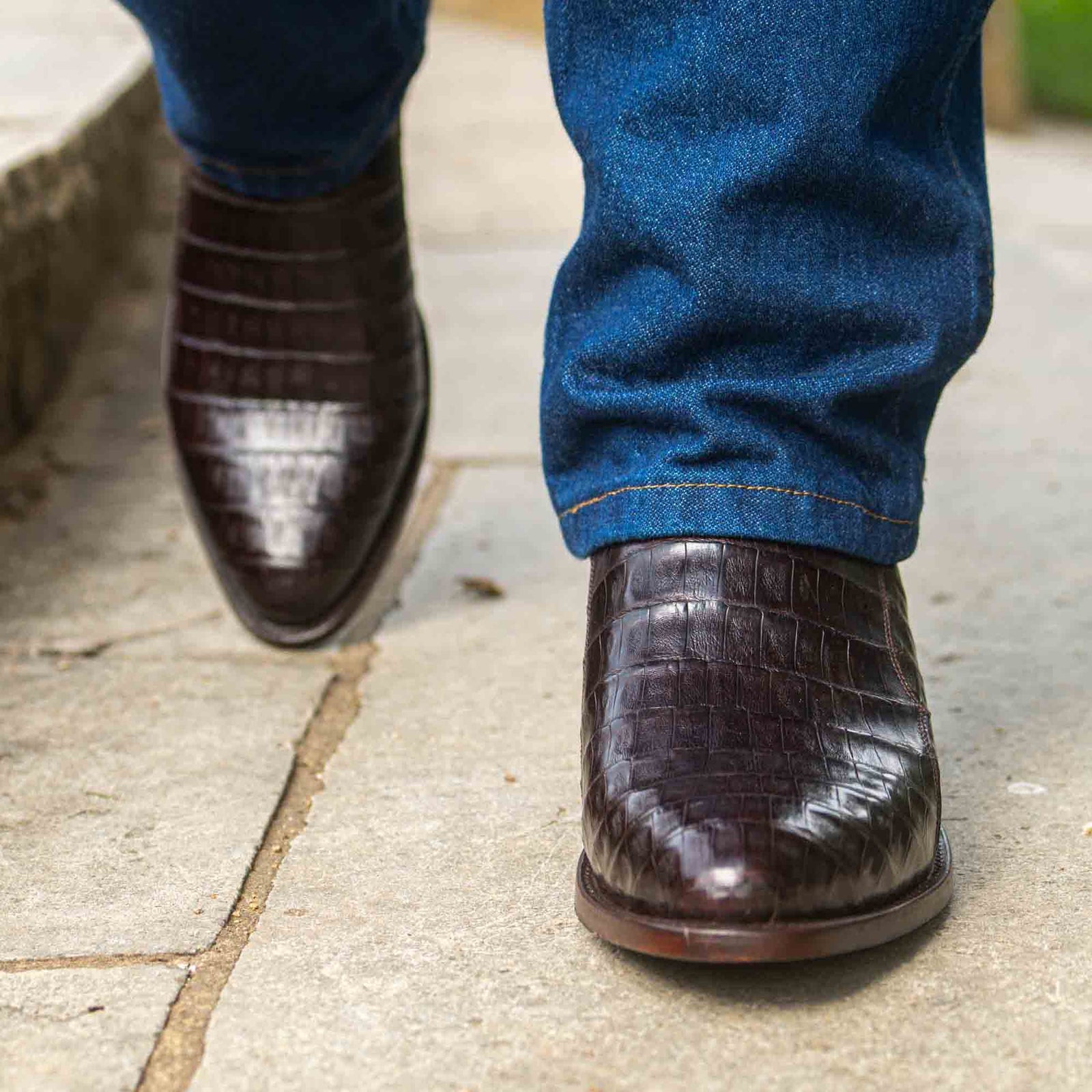 Blake: Men's Caiman Tail Western Cowboy Boots | RUJO Boots – Rujo Boots