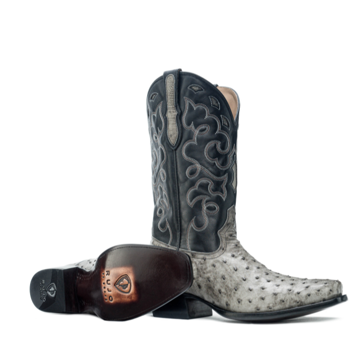 The Gavin | Men's Full-Quill Ostrich Cowboy Boots | RUJO – Rujo Boots