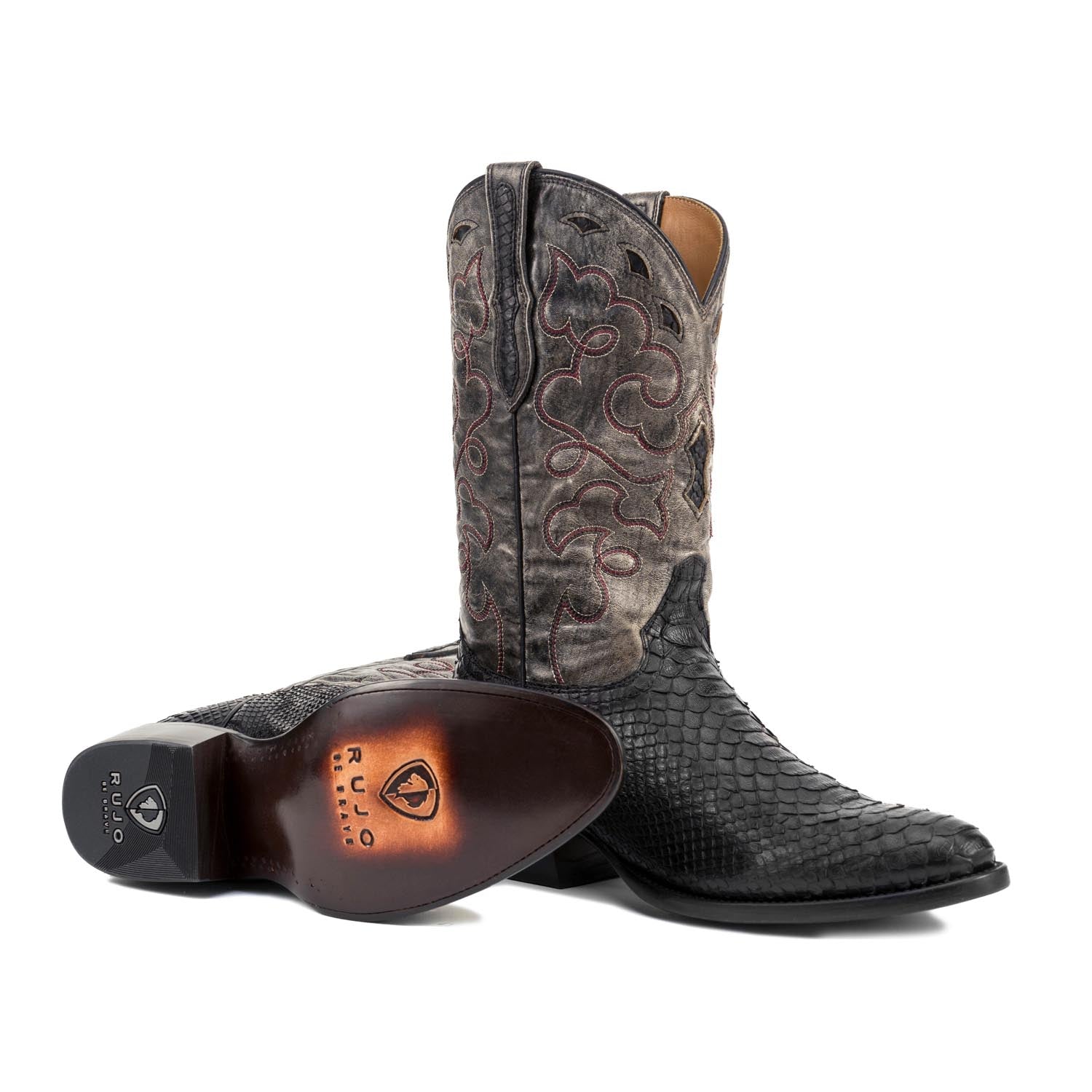 Men's Cowboy Boots | The Zeke Python Exotic Boots | Rujo Boots