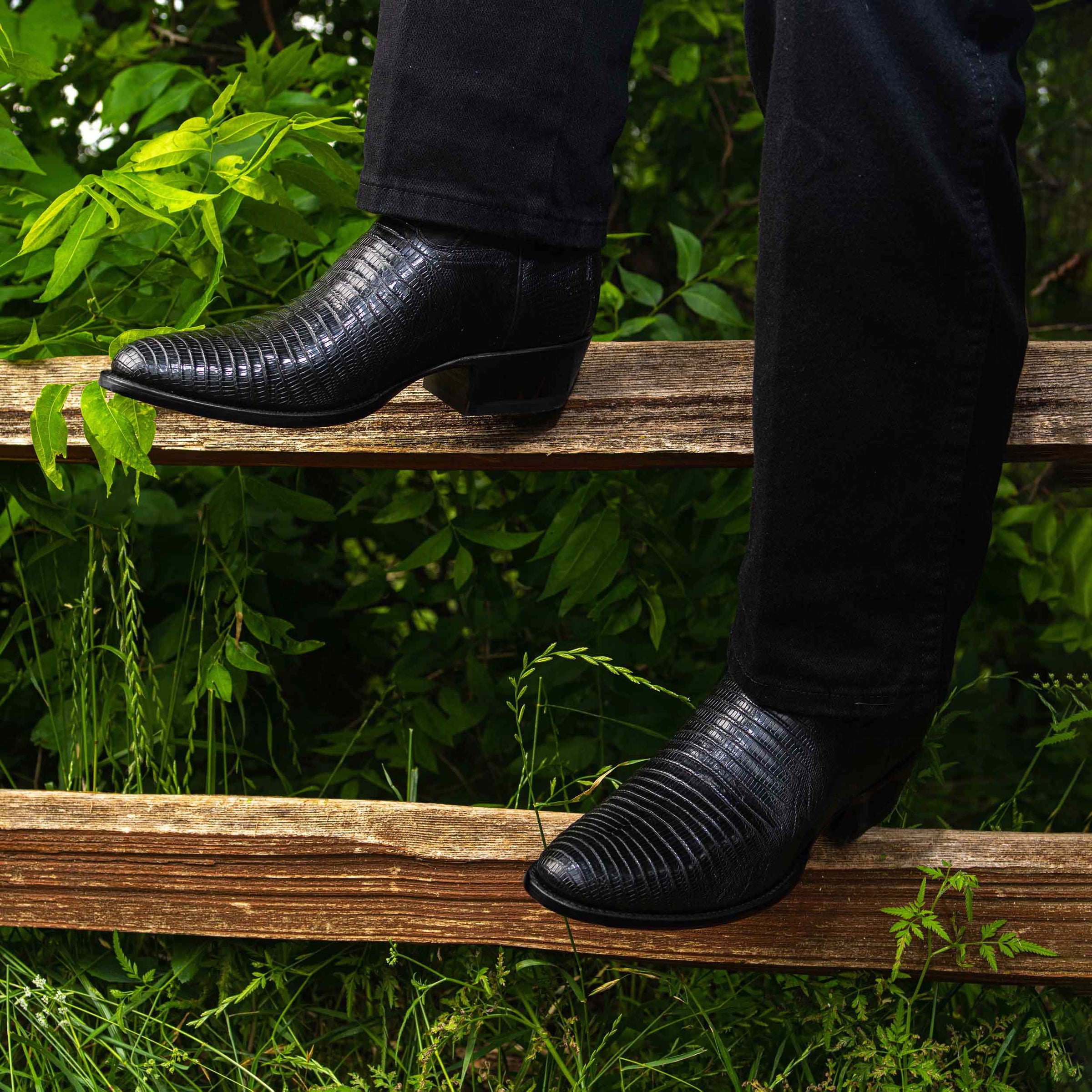 Marcus Men's Cowboy Boots | Teju Lizard Leather Boots – Rujo Boots