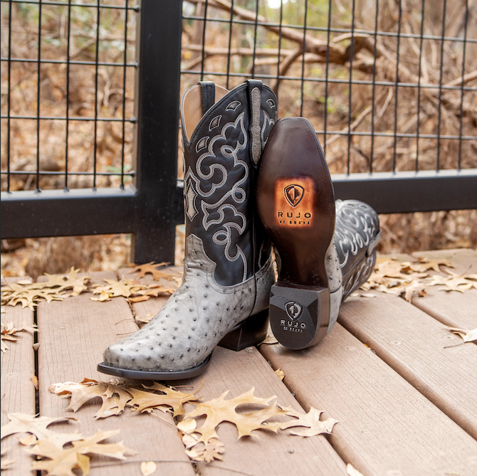 The Gavin | Men's Full-Quill Ostrich Cowboy Boots | RUJO – Rujo Boots