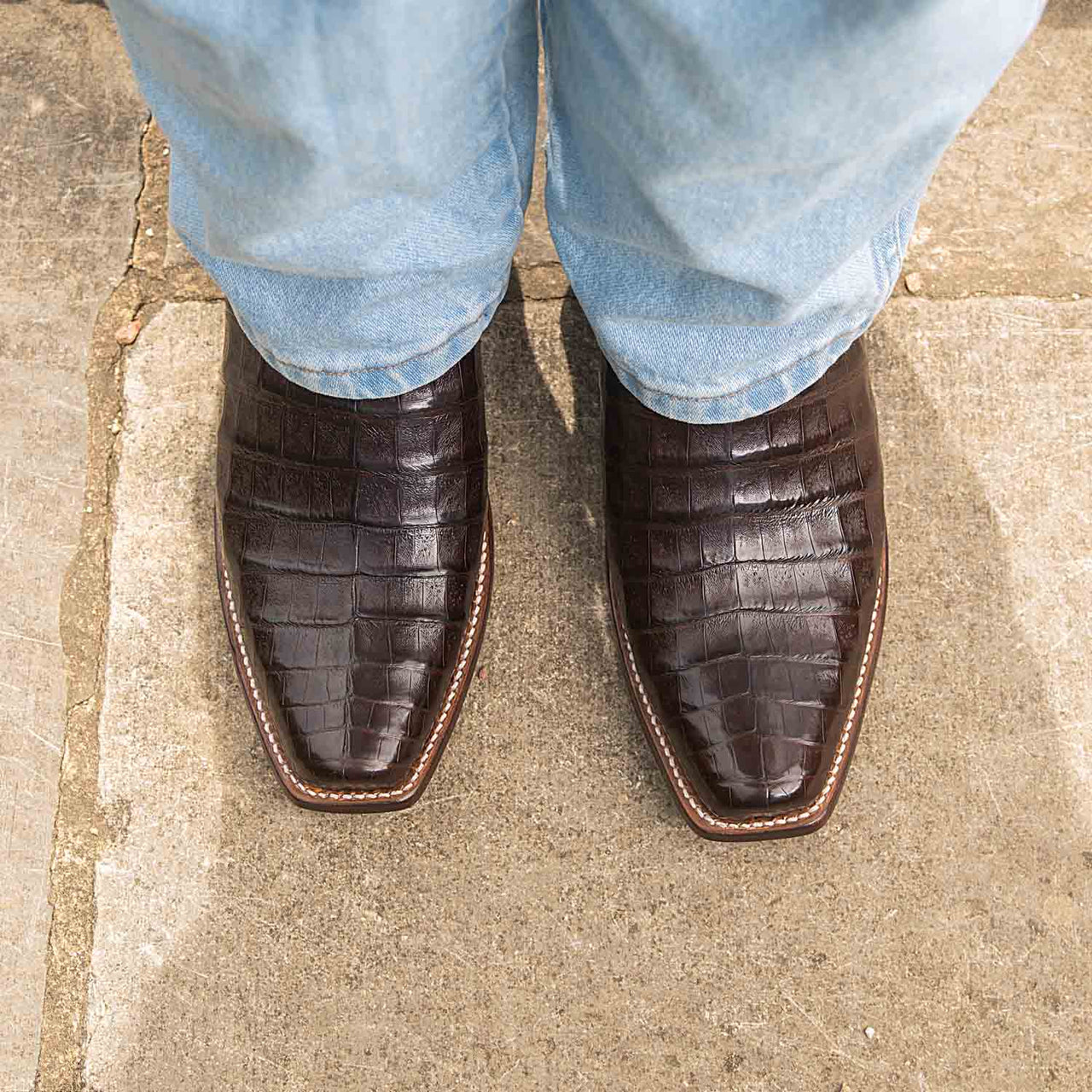 The Trace | 7-Toe Men's Caiman Belly Western Boots | RUJO – Rujo Boots