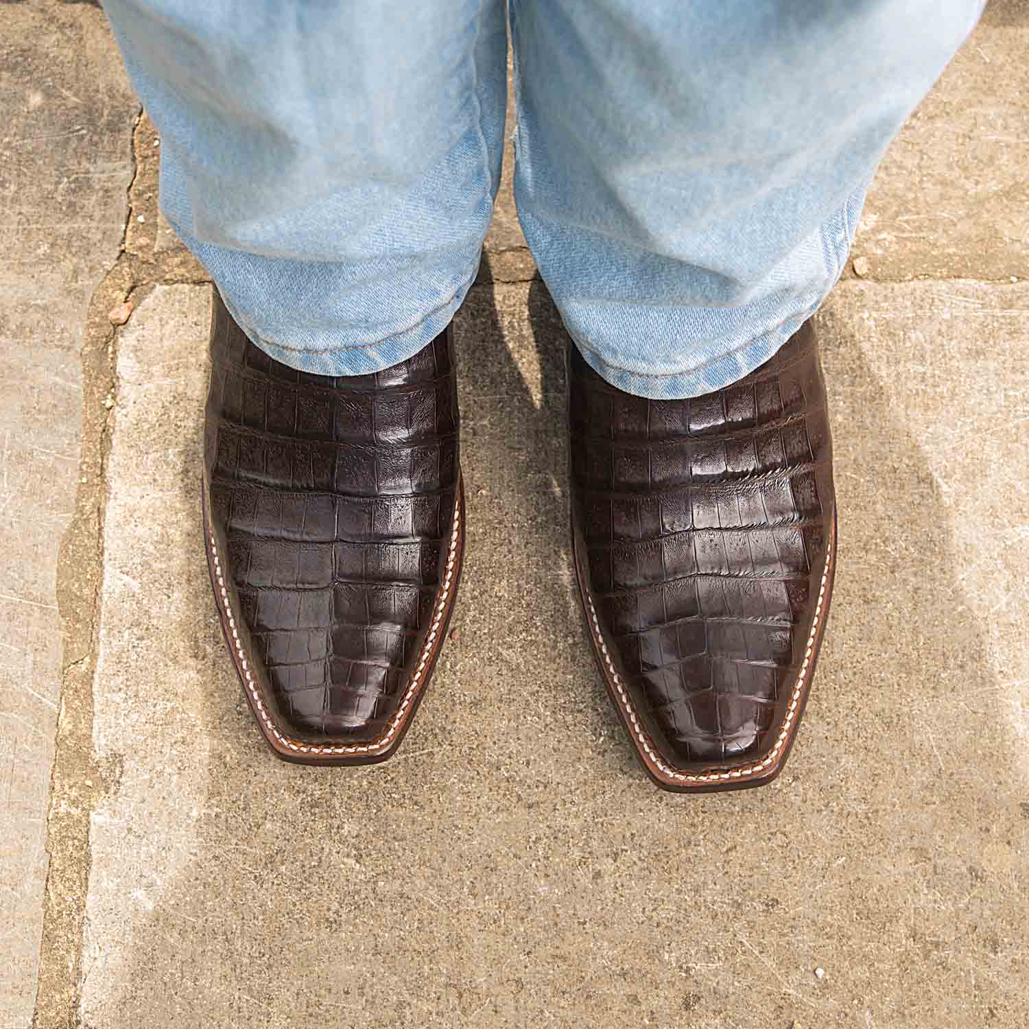 The Trace | 7-Toe Men's Caiman Belly Western Boots | RUJO – Rujo Boots