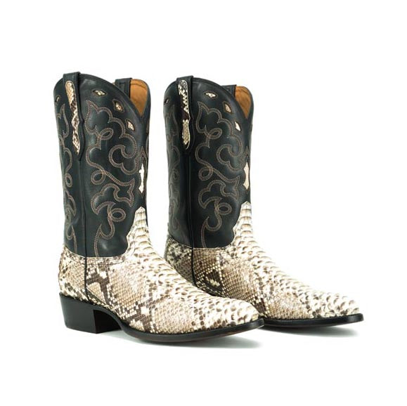 Men's Cowboy Boots | The Zeke Python Exotic Boots – Rujo Boots