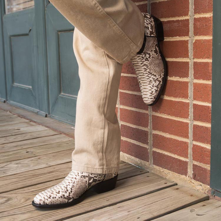 Men's Cowboy Boots | The Zeke Python Exotic Boots – Rujo Boots