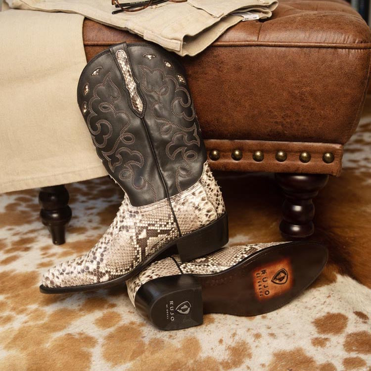 Men's Cowboy Boots | The Zeke Python Exotic Boots | Rujo Boots
