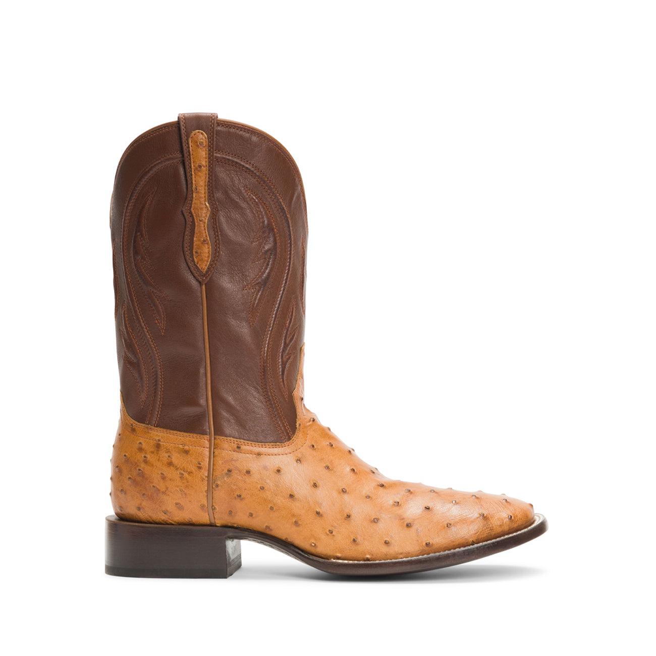 The Case | Men's Full-Quill Ostrich Square Toe Boots | RUJO | Rujo Boots