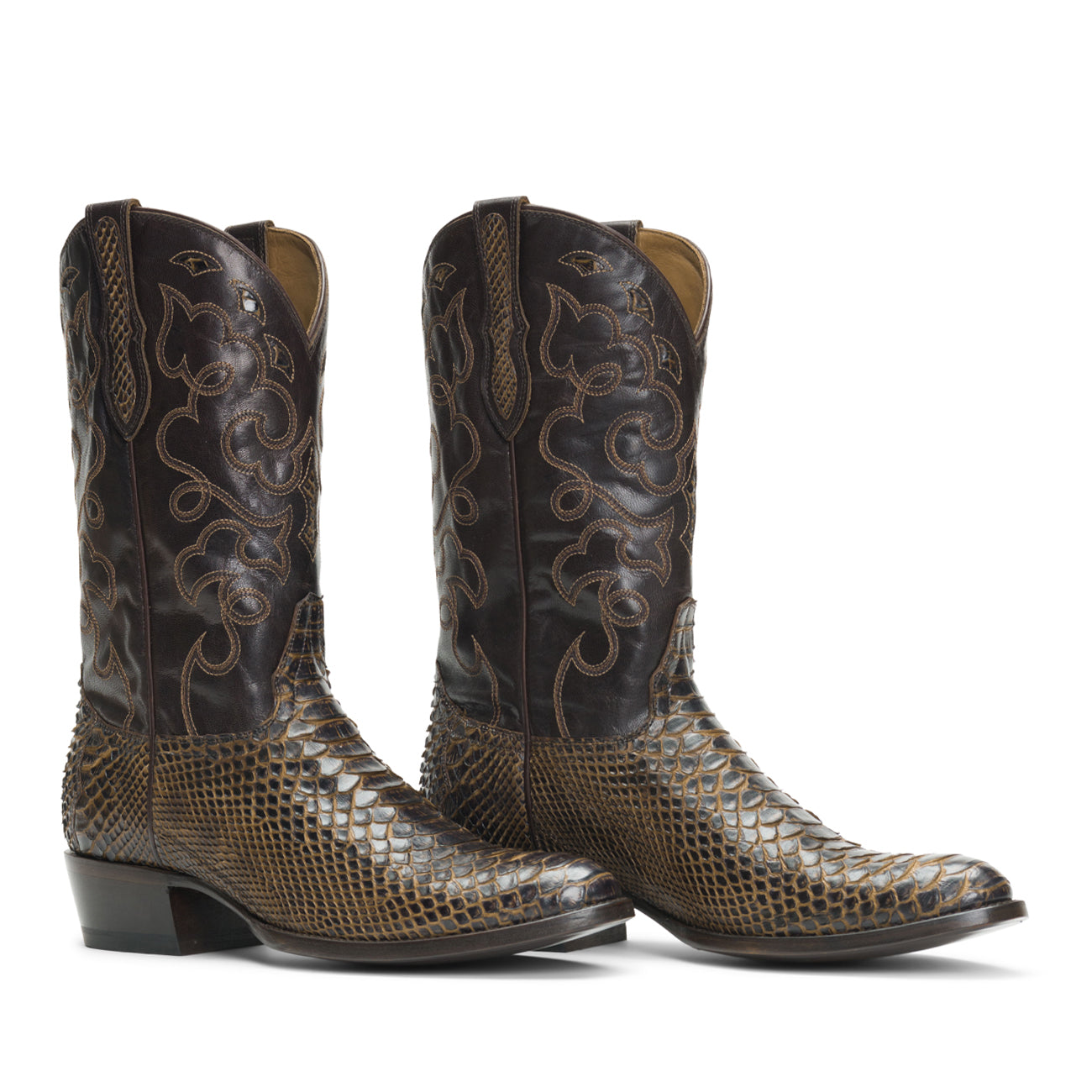 Men's Cowboy Boots | The Zeke Python Exotic Boots – Rujo Boots