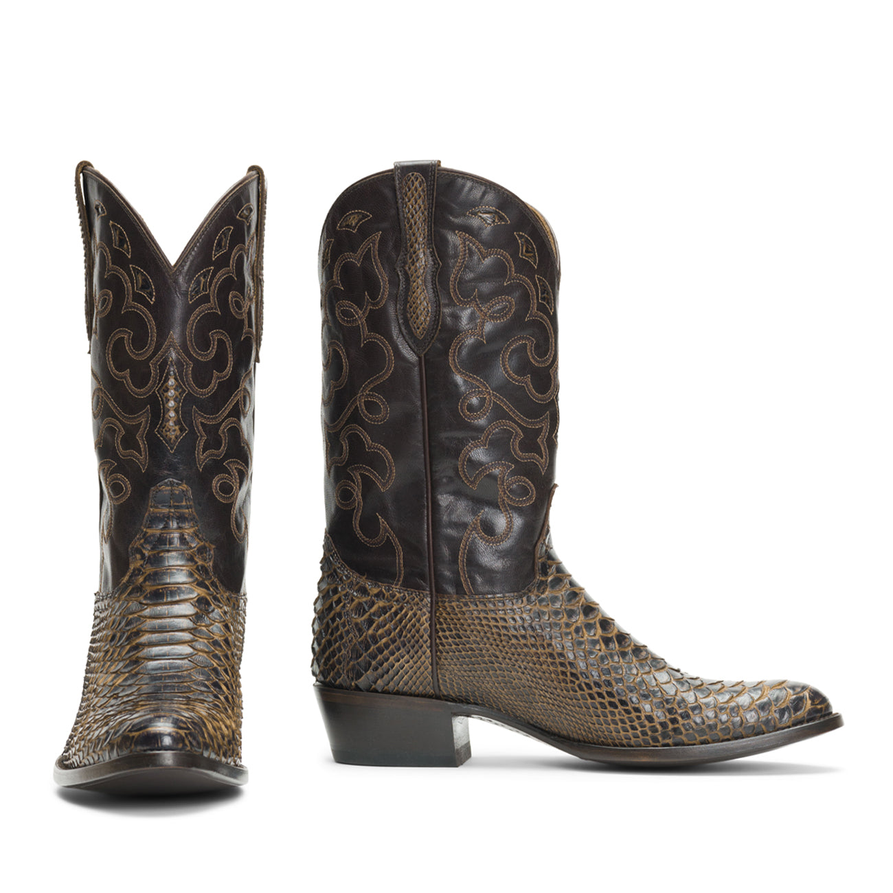 Men's Cowboy Boots | The Zeke Python Exotic Boots | Rujo Boots