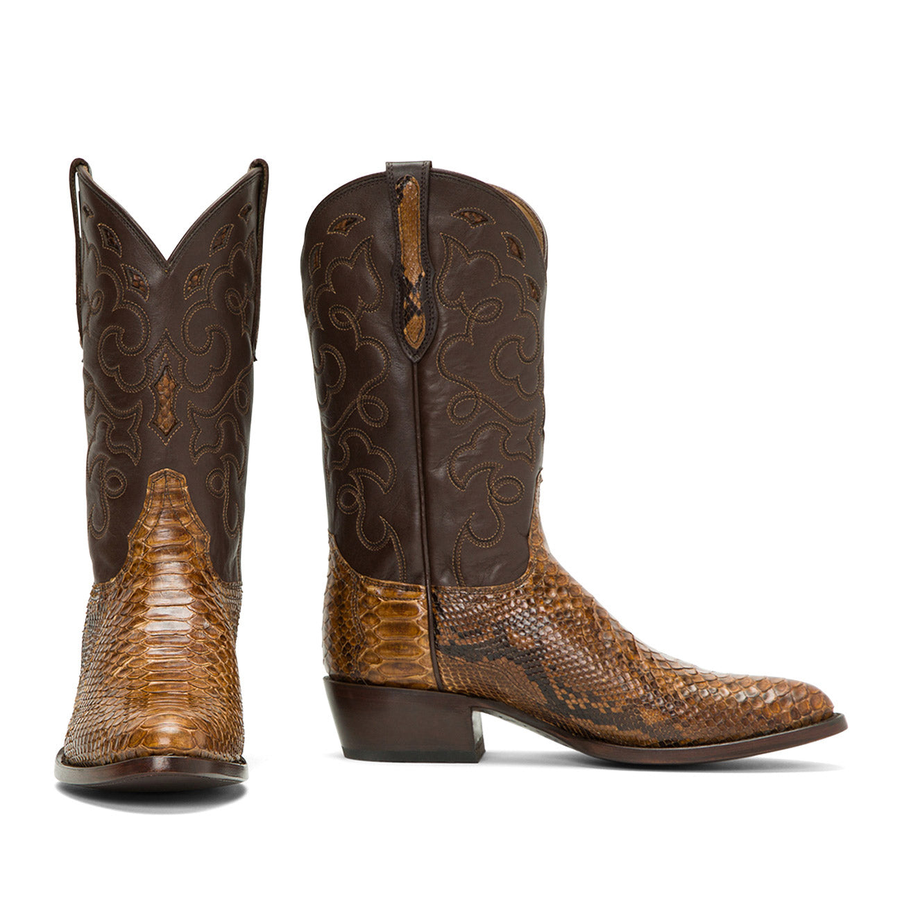 Men's Cowboy Boots | The Zeke Python Exotic Boots | Rujo Boots